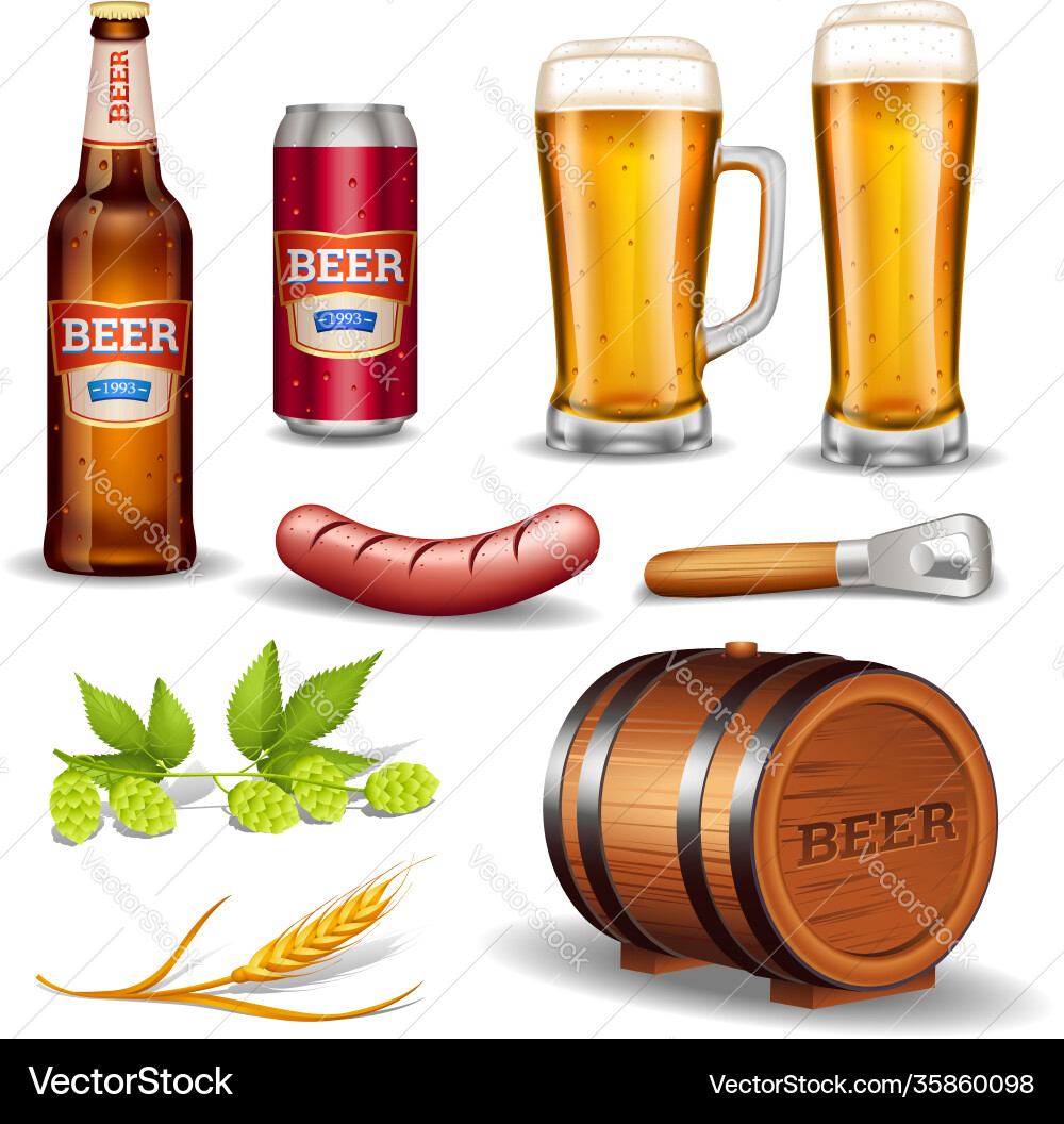 Beer Icons - Hop & Brew Collection Royalty Free Vector