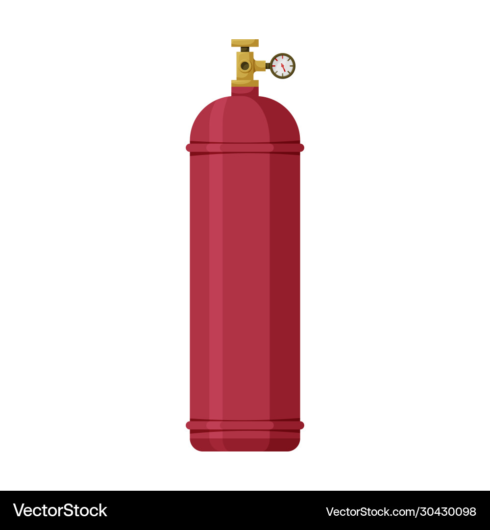 Gas bottle iconcartoon icon Royalty Free Vector Image