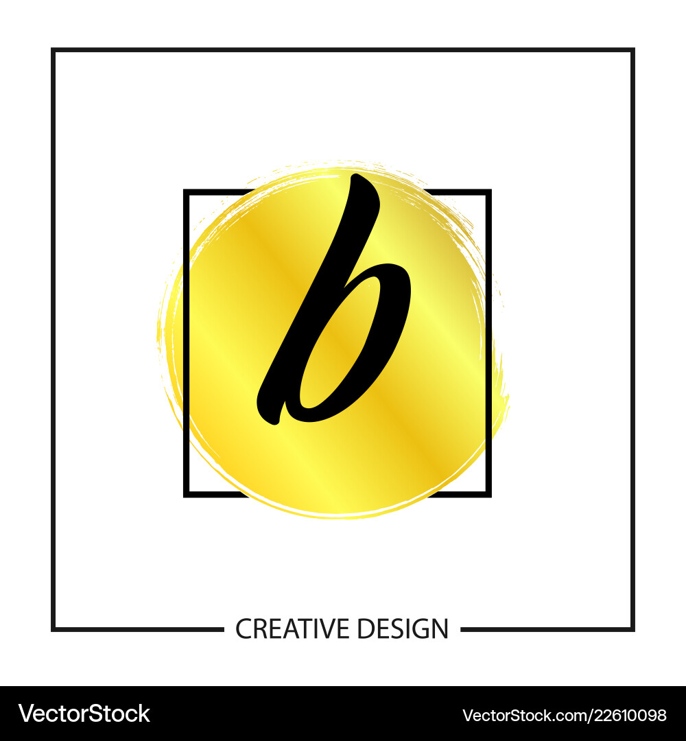 Design des Logos b Lizenzfreies Vektorbild - VectorStock