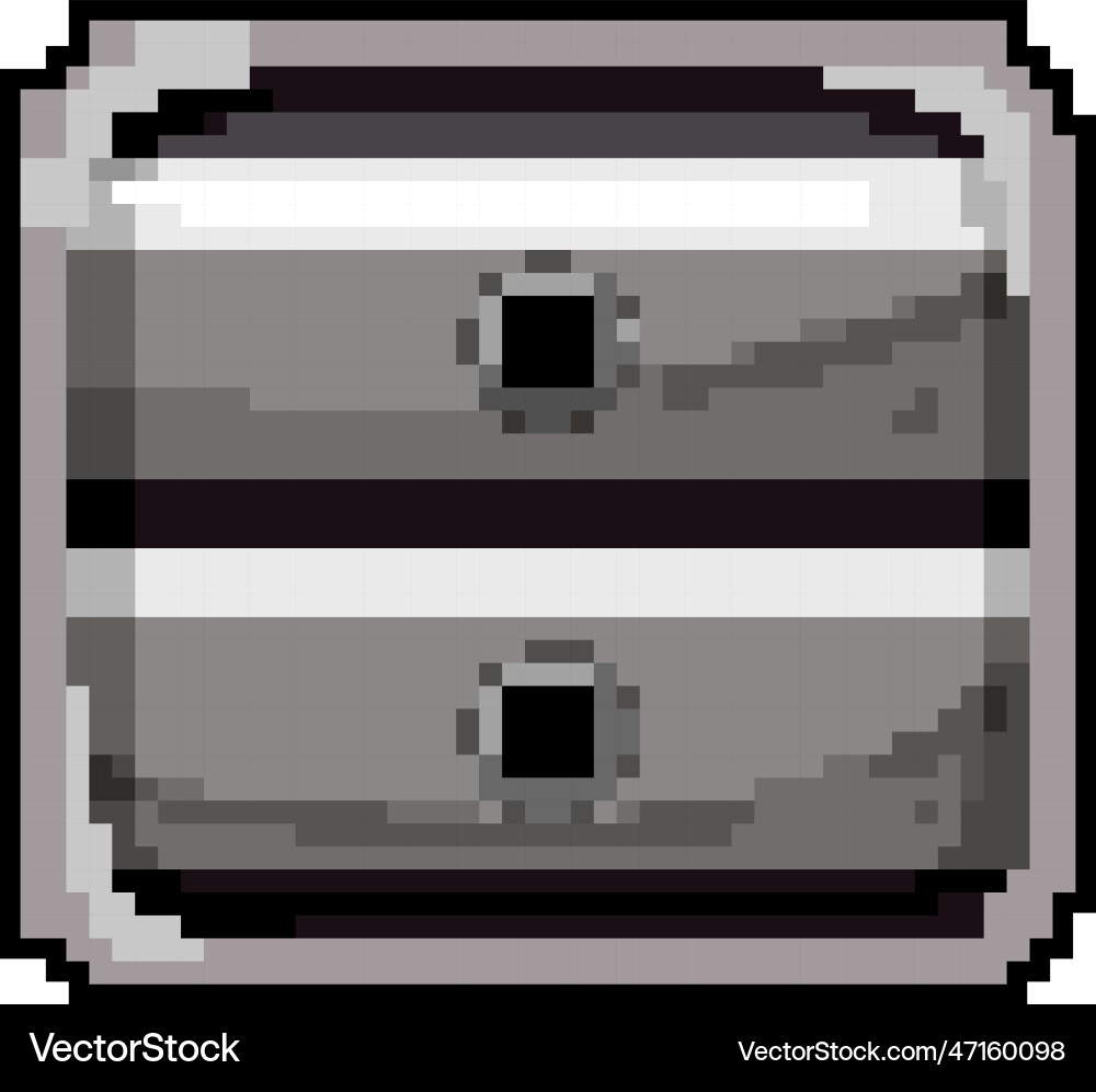 Sharpener pencil sharpen game pixel art Royalty Free Vector