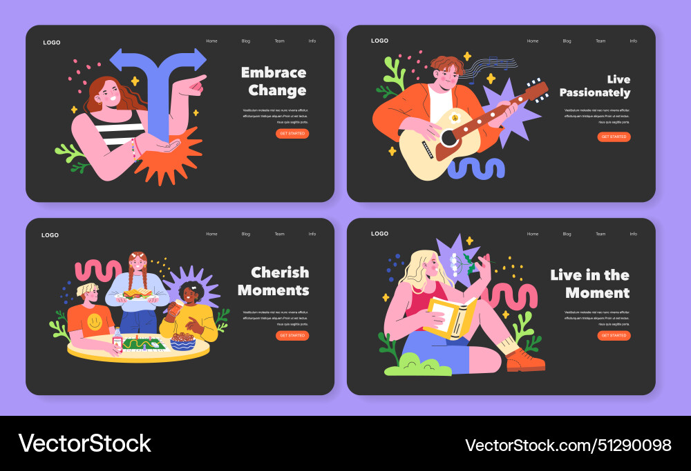 Yolo concept flat Royalty Free Vector Image - VectorStock