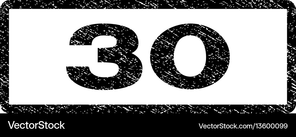 30 watermark stamp Royalty Free Vector Image - VectorStock