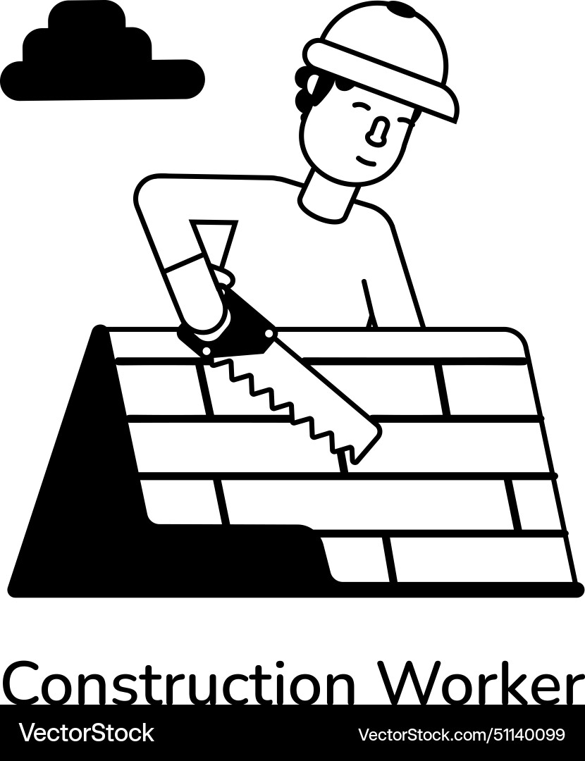 Construction worker Royalty Free Vector Image - VectorStock