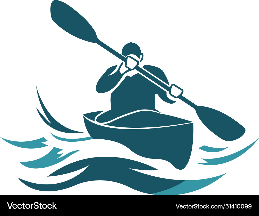 Logo kayaking club Royalty Free Vector Image - VectorStock