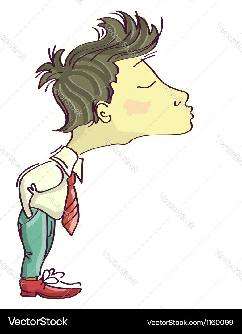 Romantic Kissing Couple Royalty Free Vector Image