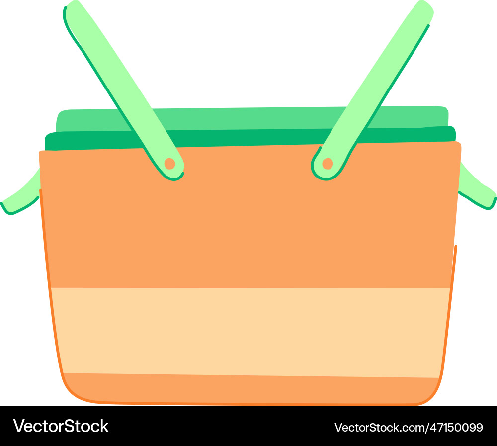 Summer cooler box cartoon Royalty Free Vector Image