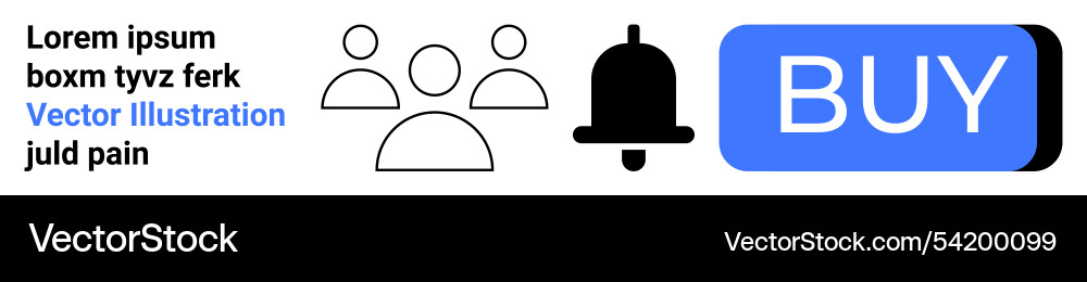 User interface elements featuring contact icons Vector Image