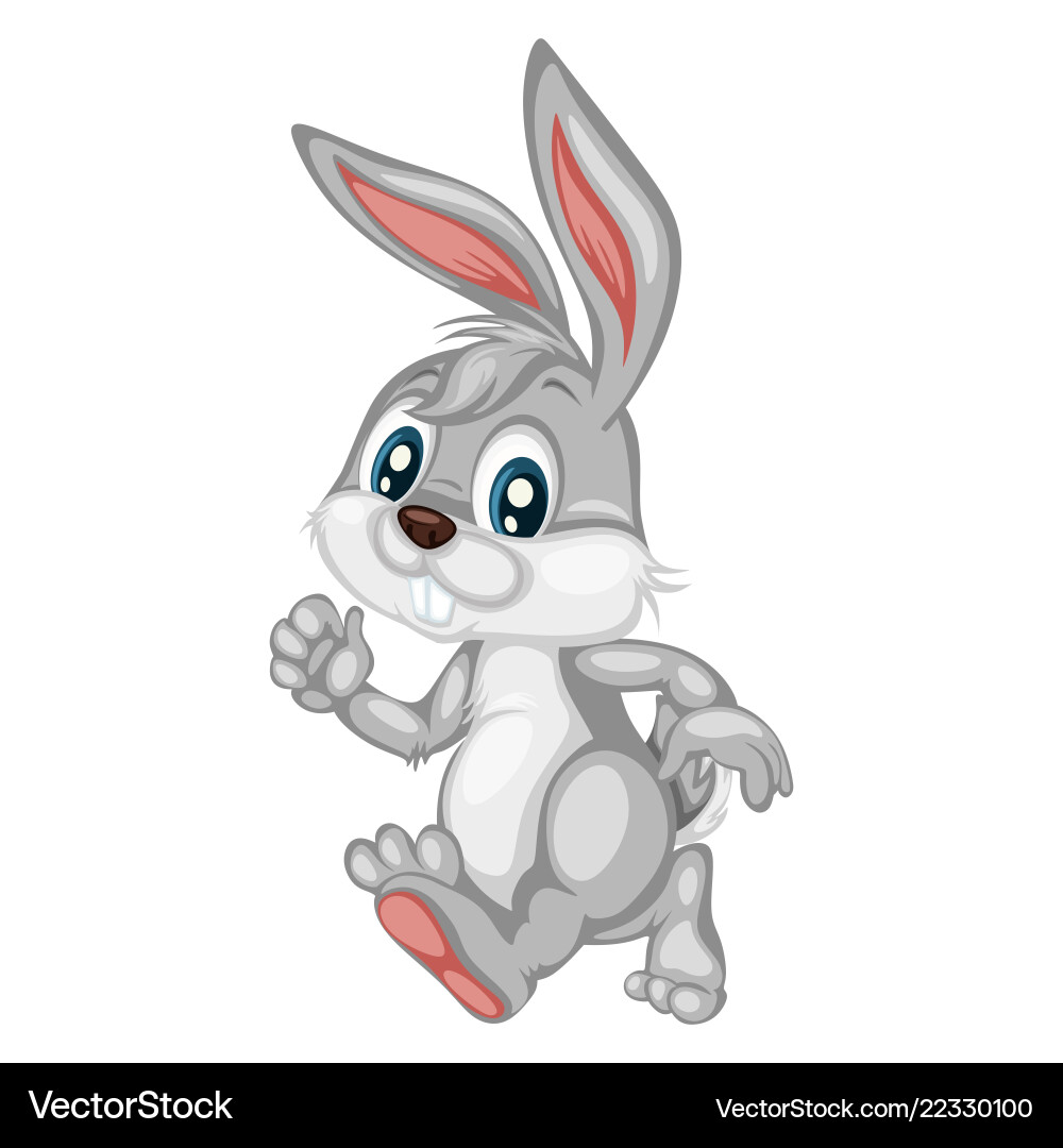A happy rabbit Royalty Free Vector Image - VectorStock