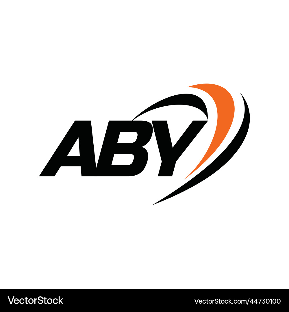 Aby monogram logo Royalty Free Vector Image - VectorStock