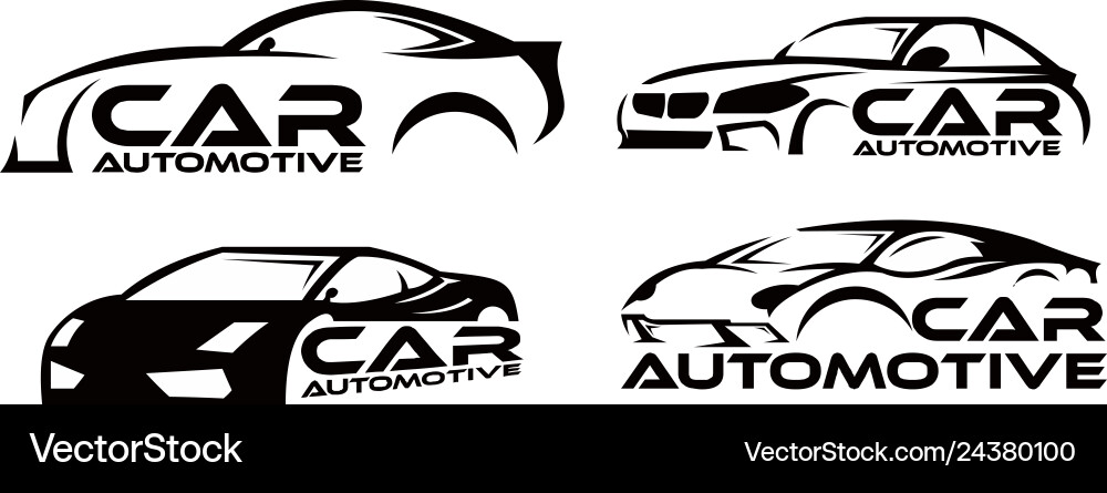 Car logo in clean Royalty Free Vector Image - VectorStock