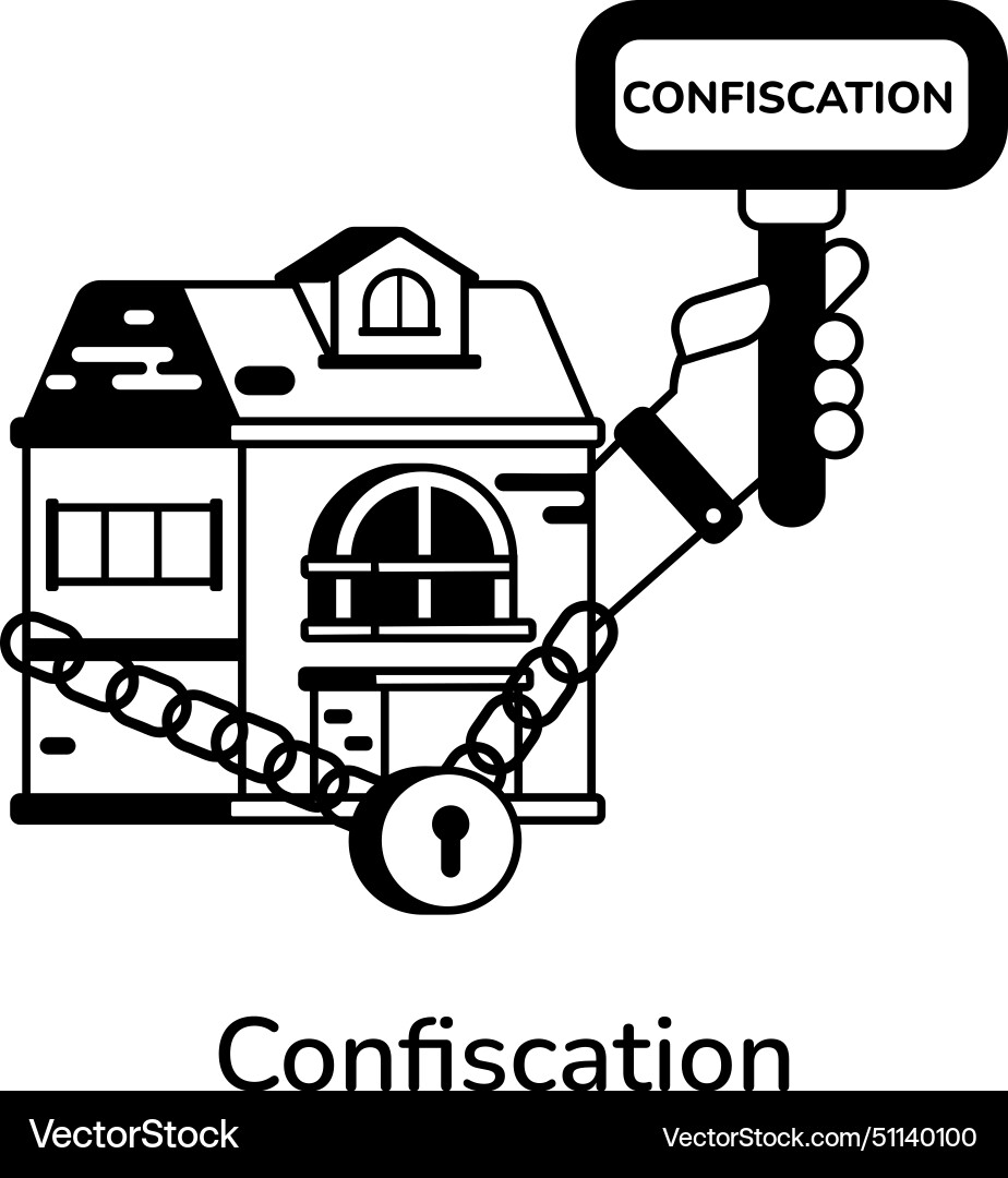 Confiscation Royalty Free Vector Image - VectorStock