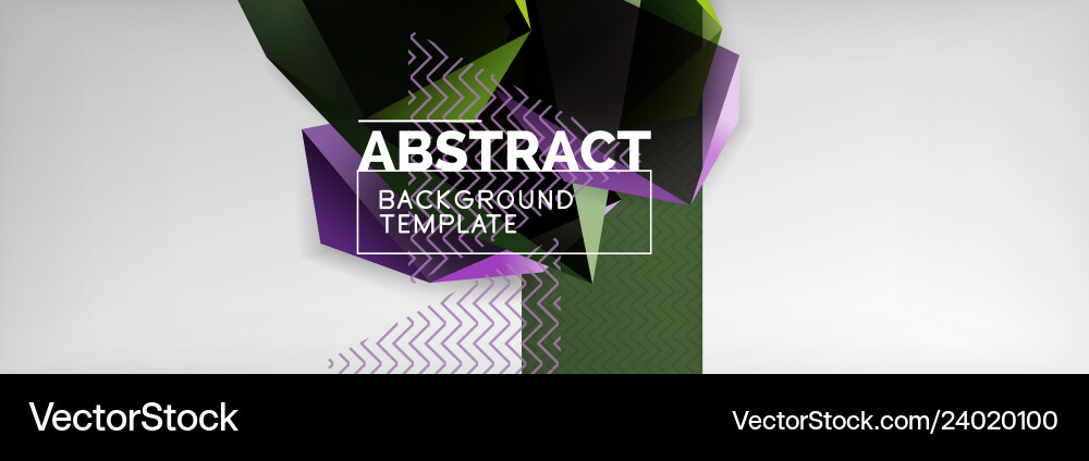 Dark color geometric abstract background 3d Vector Image