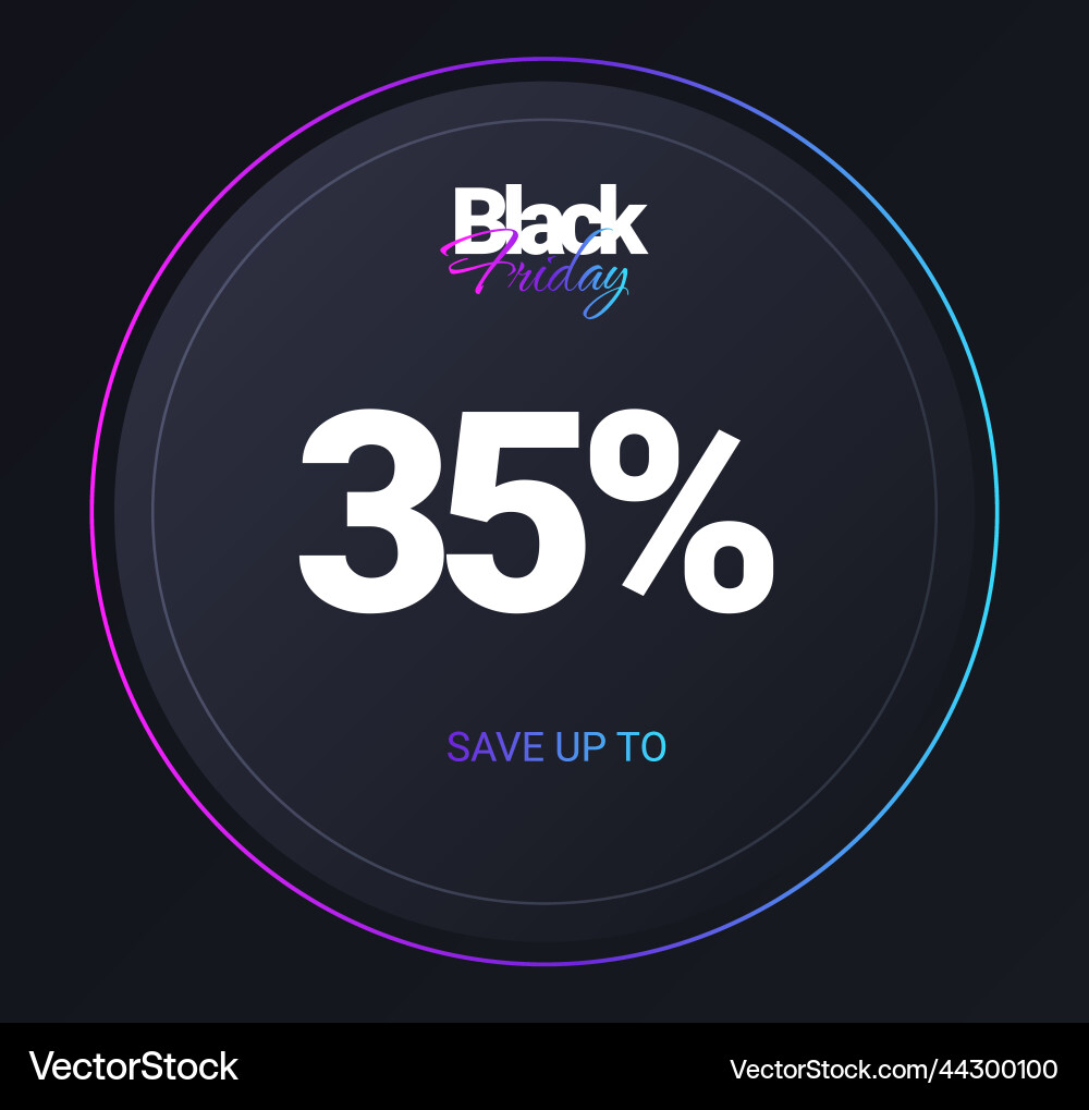 Discount 35 percent concept Royalty Free Vector Image