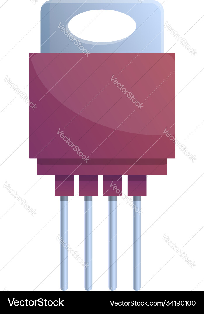 Energy capacitor icon cartoon style Royalty Free Vector