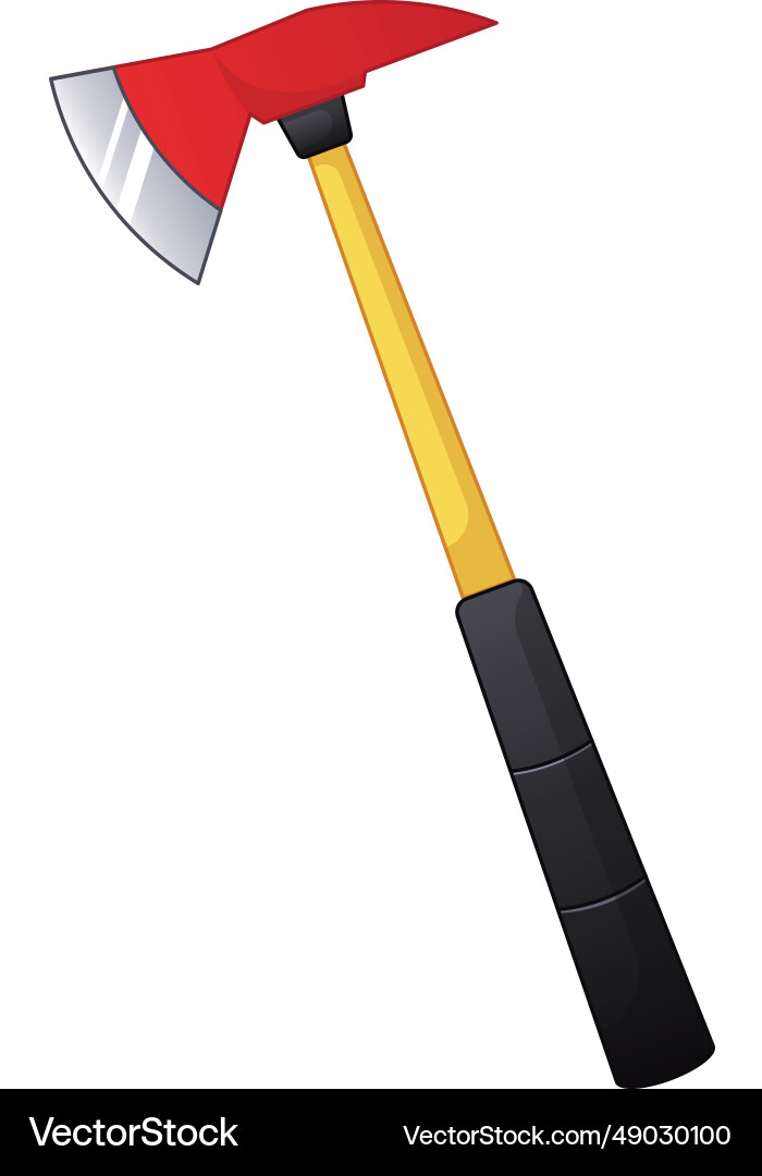 Firefighter axe Royalty Free Vector Image - VectorStock