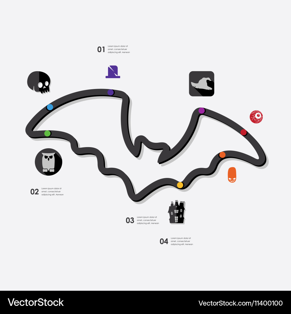 Halloween Infographic Royalty Free Vector Image
