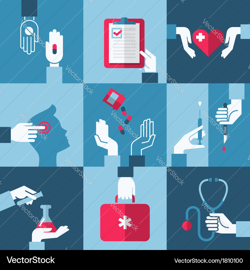 Medical & Pharmaceutical Icons Royalty Free Vector Image