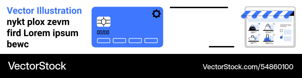 Online payment integration and e-commerce setup Vector Image