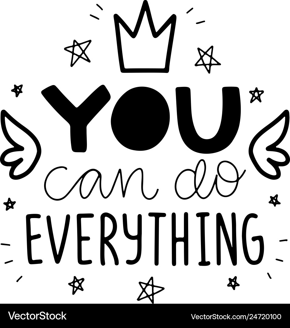 Typography motivational poster Royalty Free Vector Image