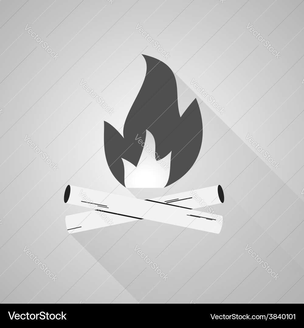 Bonfire logo labels and badges travel emblems Vector Image
