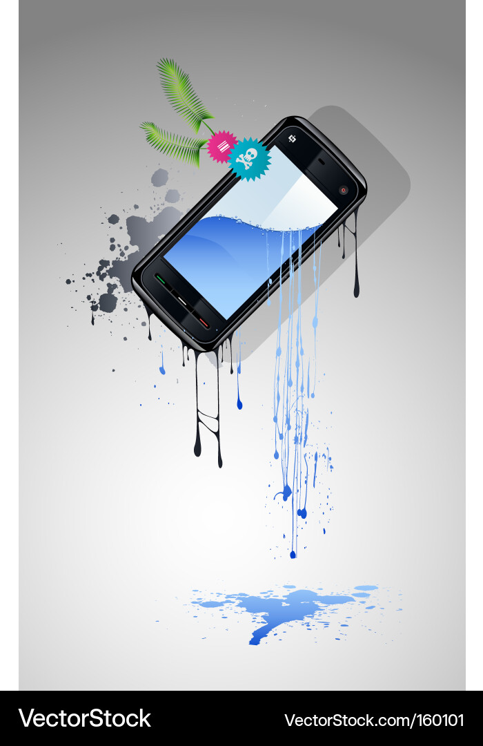 Cell phone Royalty Free Vector Image - VectorStock