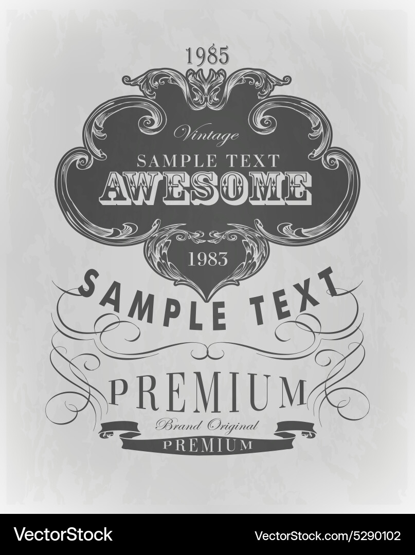 Calligraphic design elements Royalty Free Vector Image