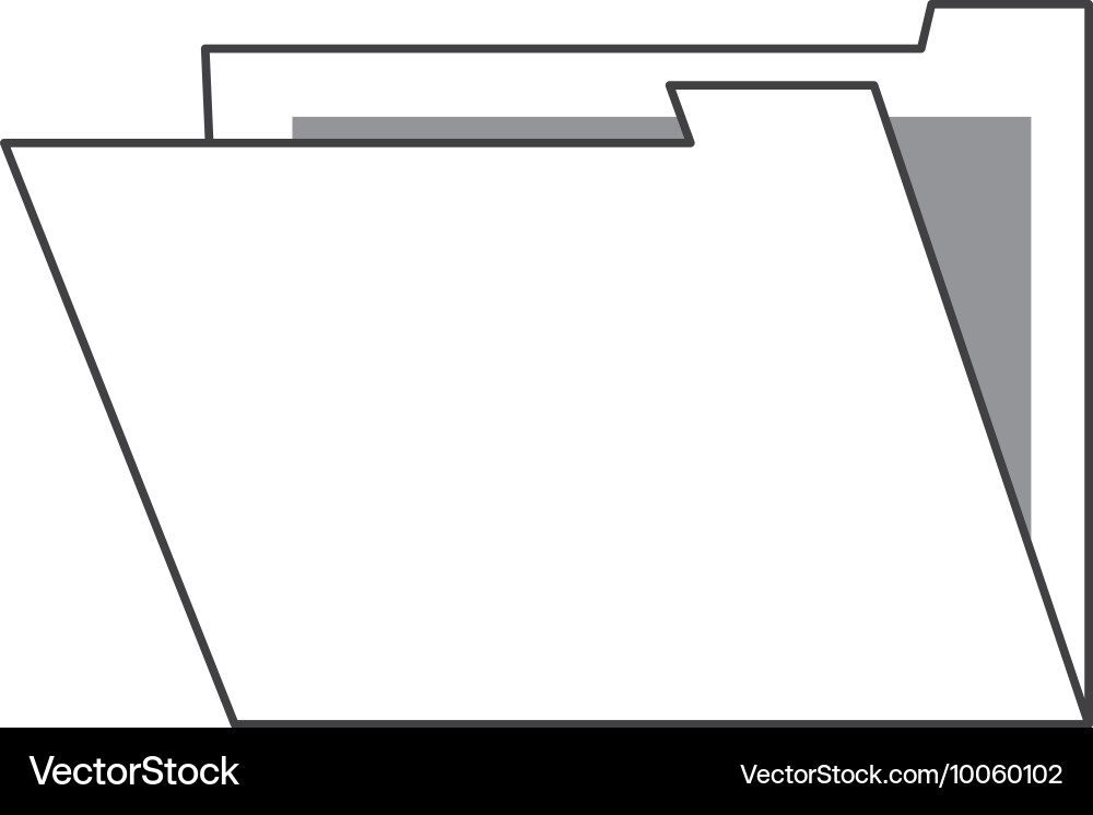 Datei Ordner Icon Lizenzfreies Vektorbild - VectorStock