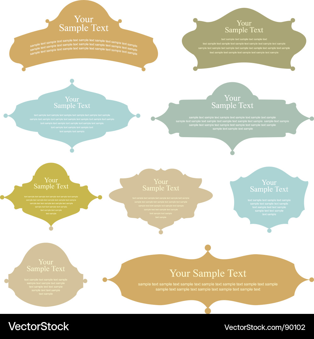 Element frames Royalty Free Vector Image - VectorStock