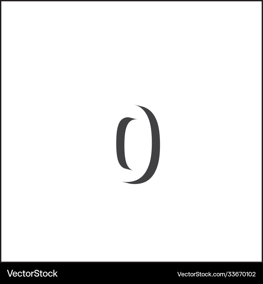 Number 0 3d template design Royalty Free Vector Image