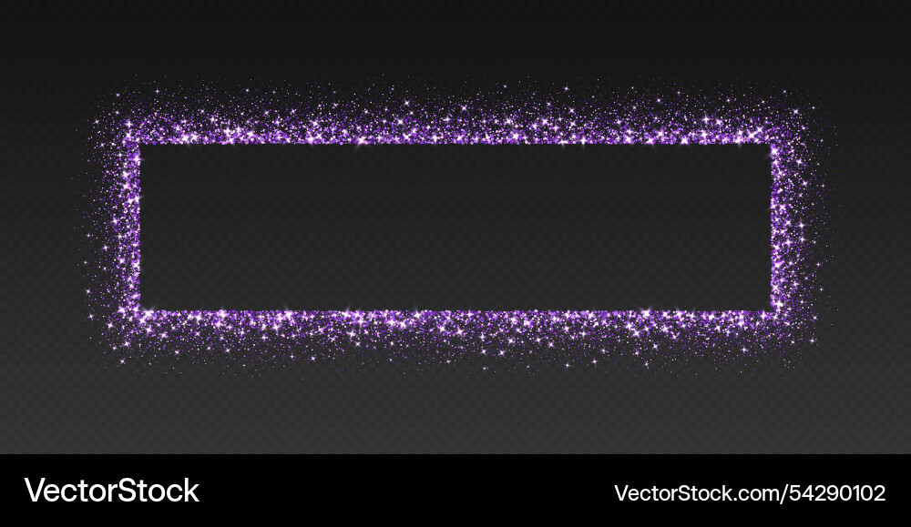 Purple Glitter Border Personalized Purple Glitter Border Notepad