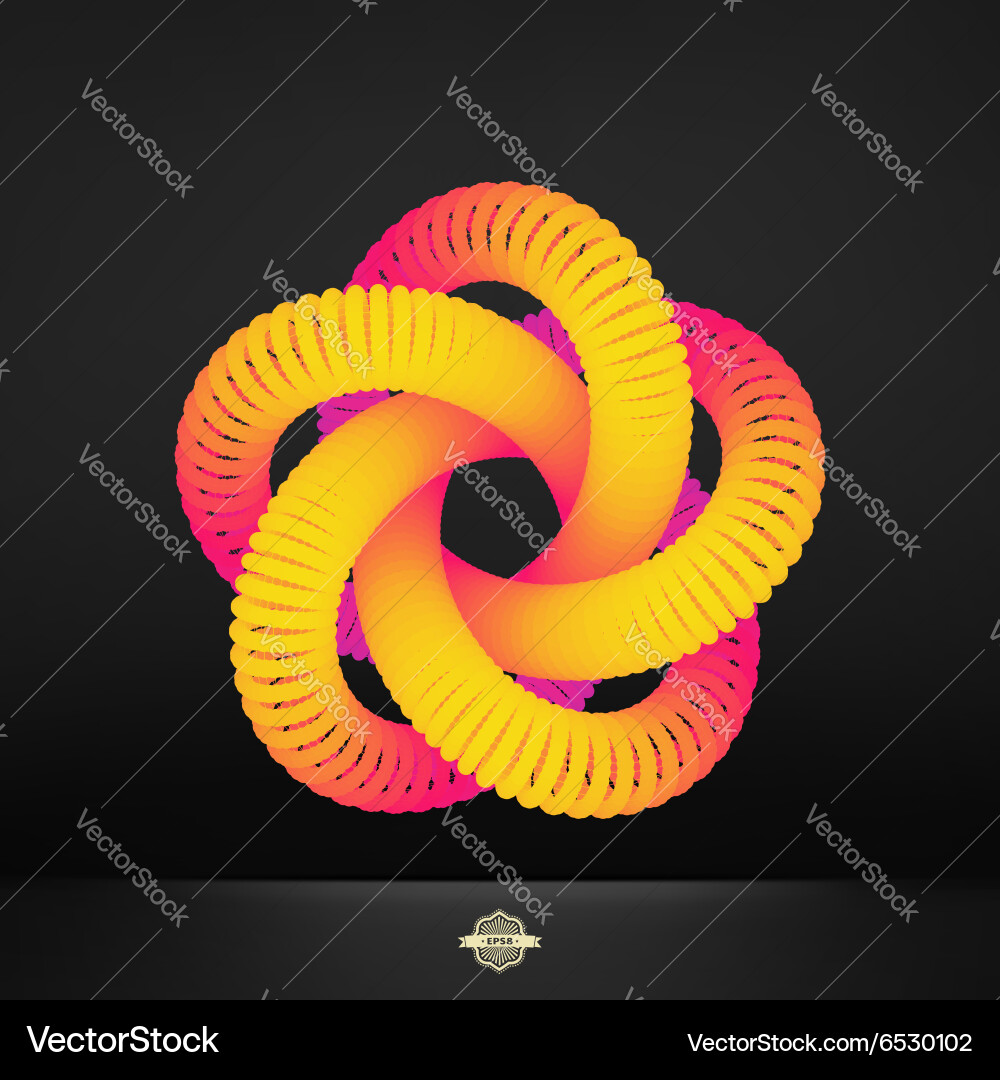 Star connection structure Royalty Free Vector Image