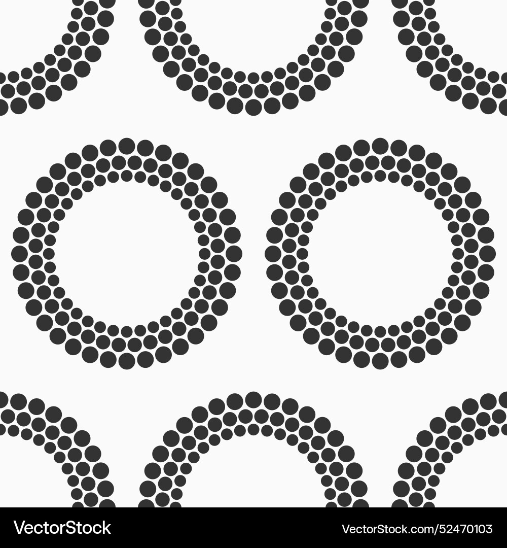 Abstract geometric seamless pattern with dotted Vector Image