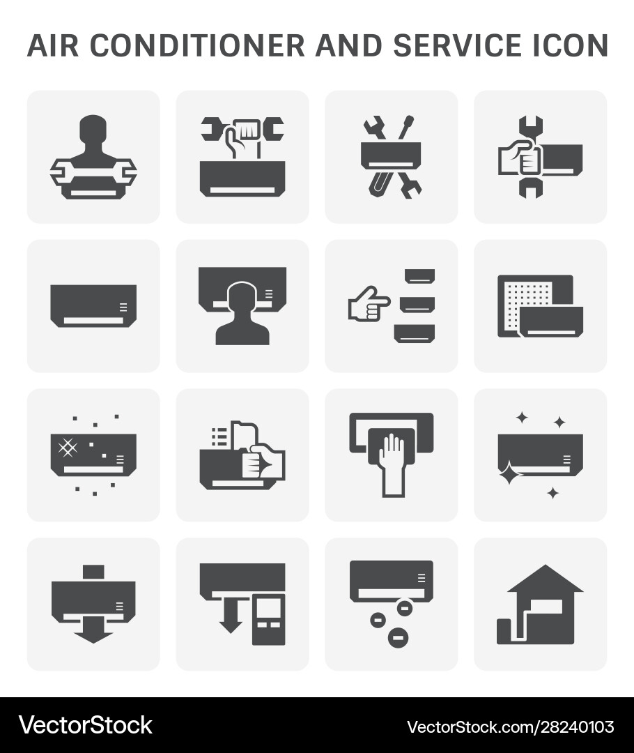 Air conditioner icon Royalty Free Vector Image