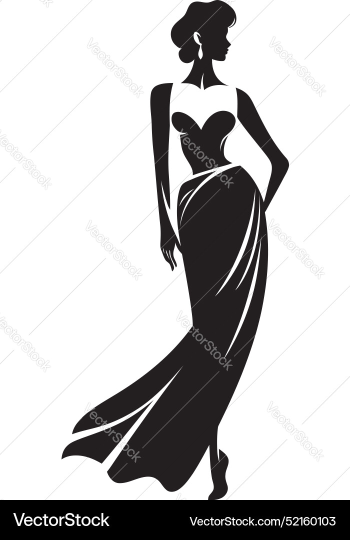 Chic confidence lady icon design sassy Royalty Free Vector