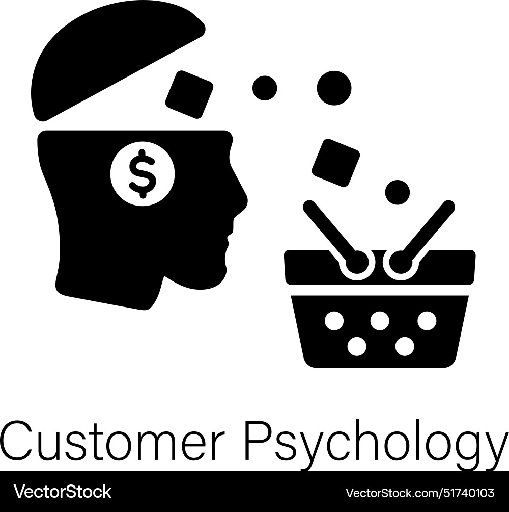 Customer psychology Royalty Free Vector Image - VectorStock