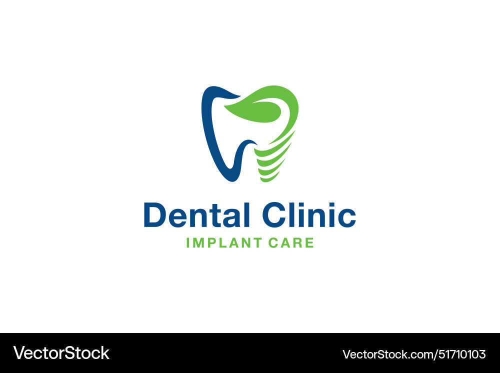 Dental clinic logo Royalty Free Vector Image - VectorStock
