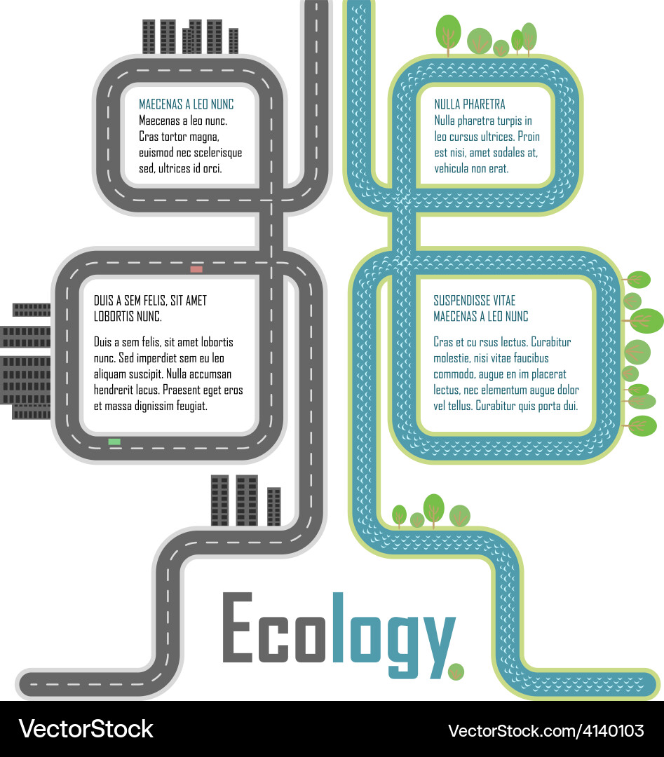 Ecology elements Royalty Free Vector Image - VectorStock
