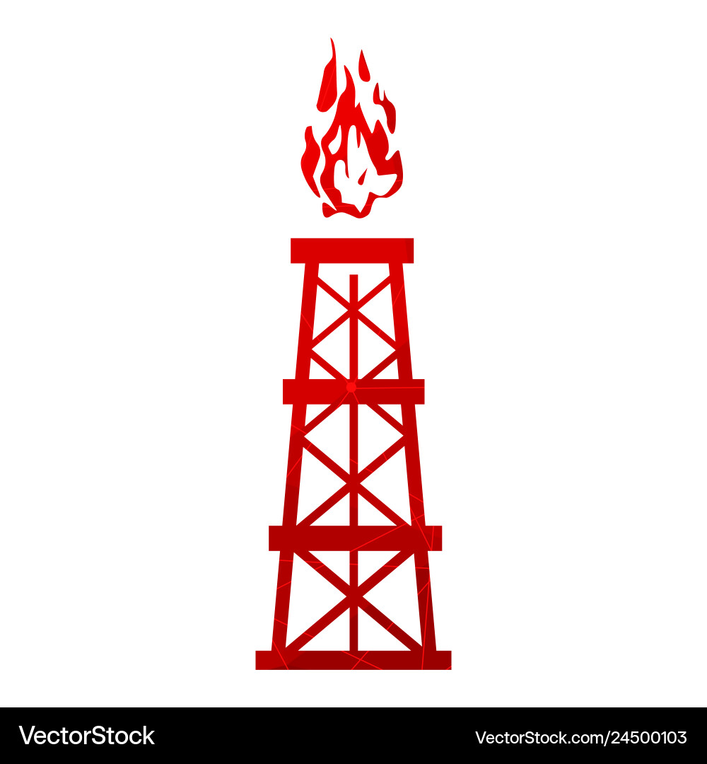 Gas tower icon Royalty Free Vector Image - VectorStock