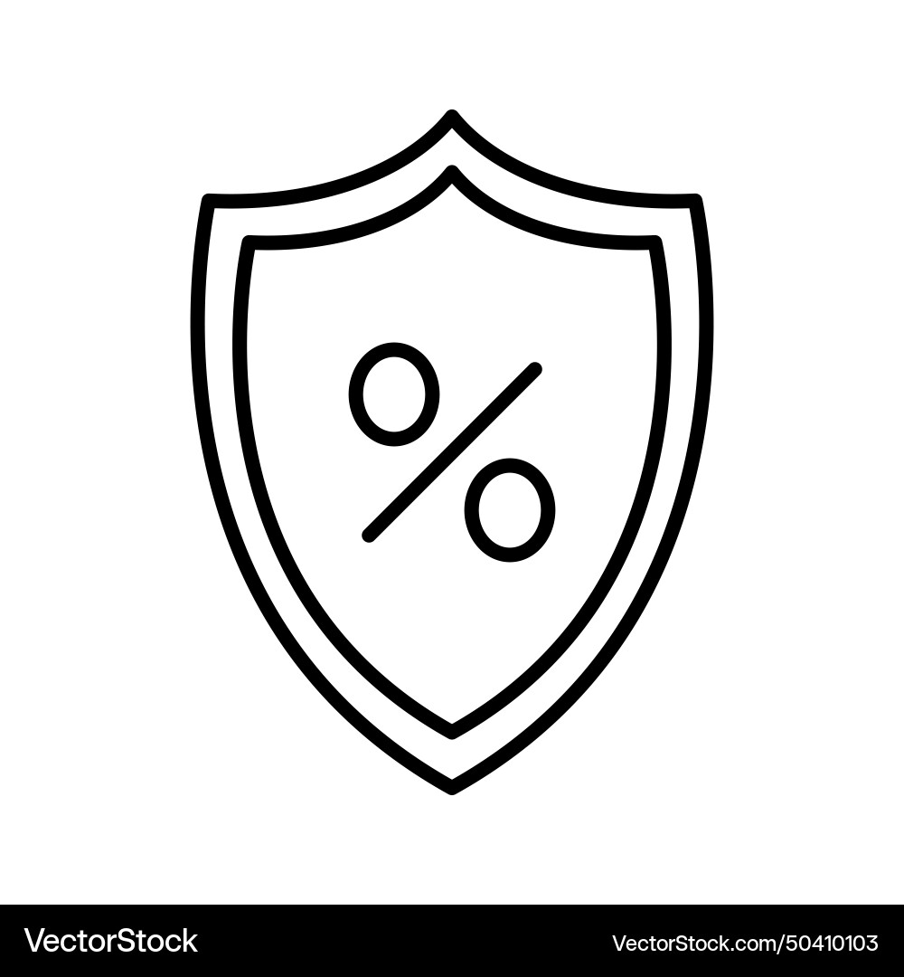 Investor interest protection icon credit Vector Image