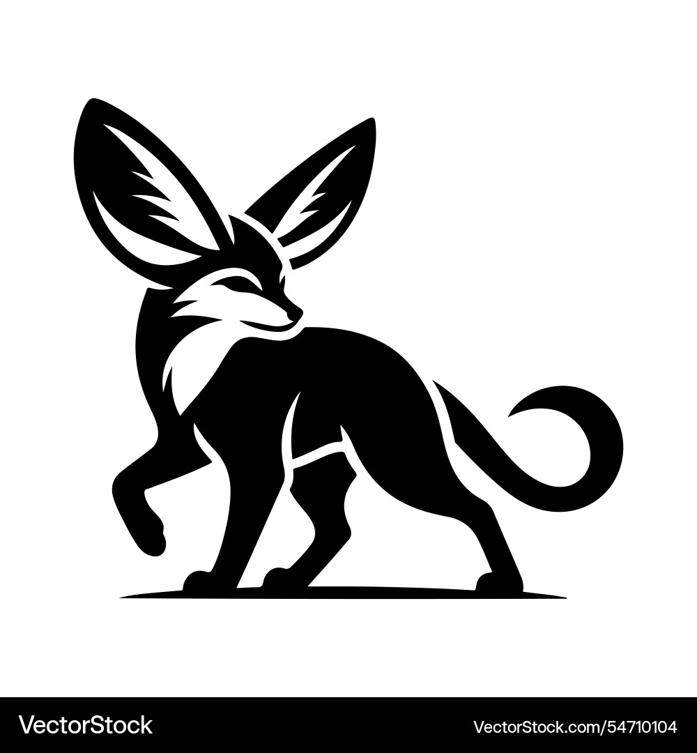 Fox bee silhouette Royalty Free Vector Image - VectorStock