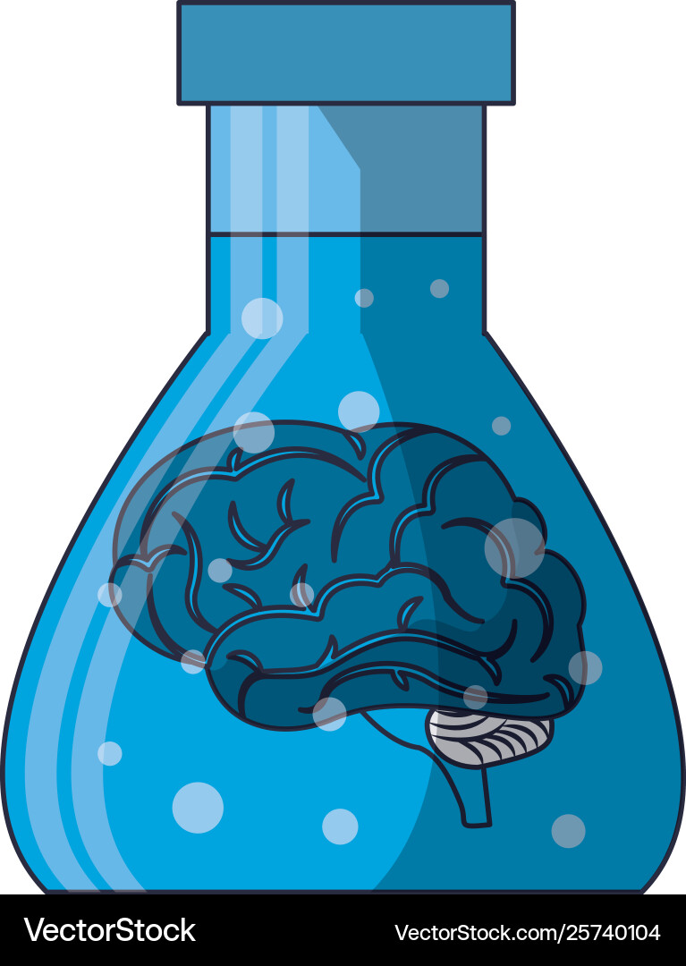 Künstliche Intelligenz Icons Konzept Cartoon Vektorbild