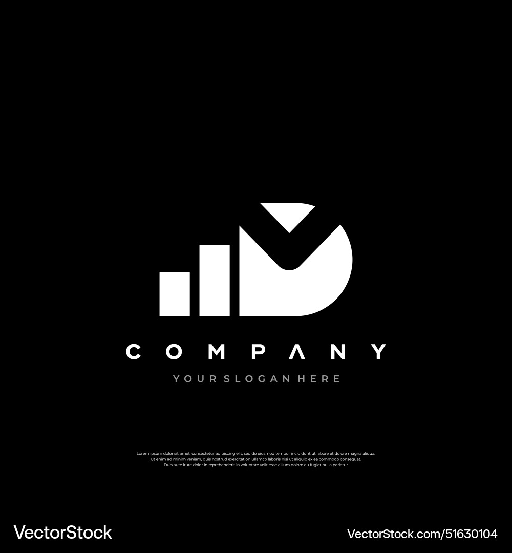 Modern abstract logo design Royalty Free Vector Image