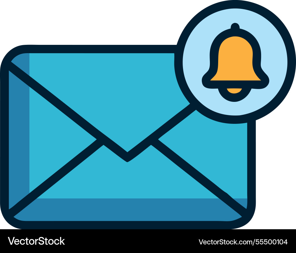 Telecomunication email notification icon Vector Image