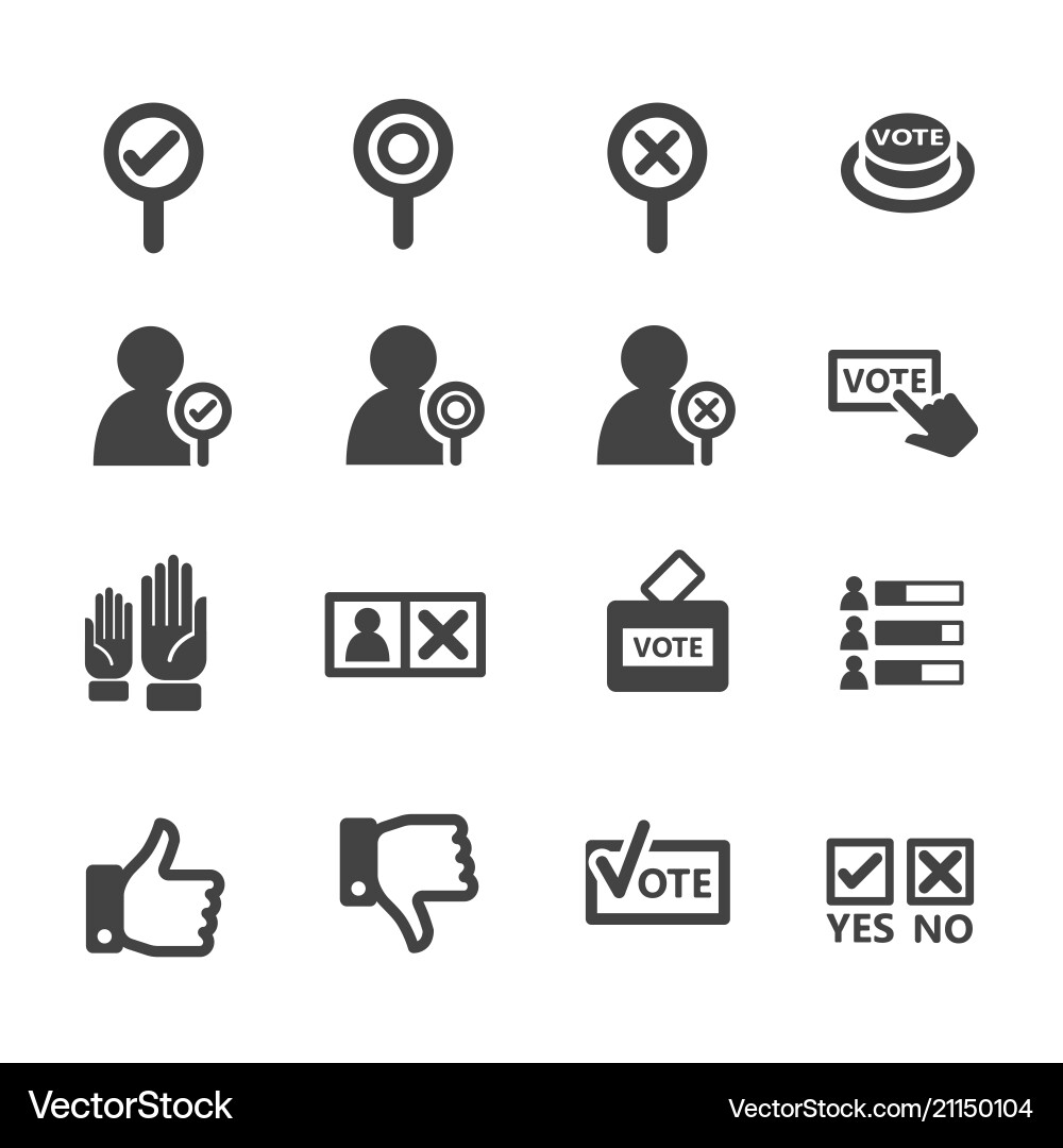 Vote icon Royalty Free Vector Image - VectorStock