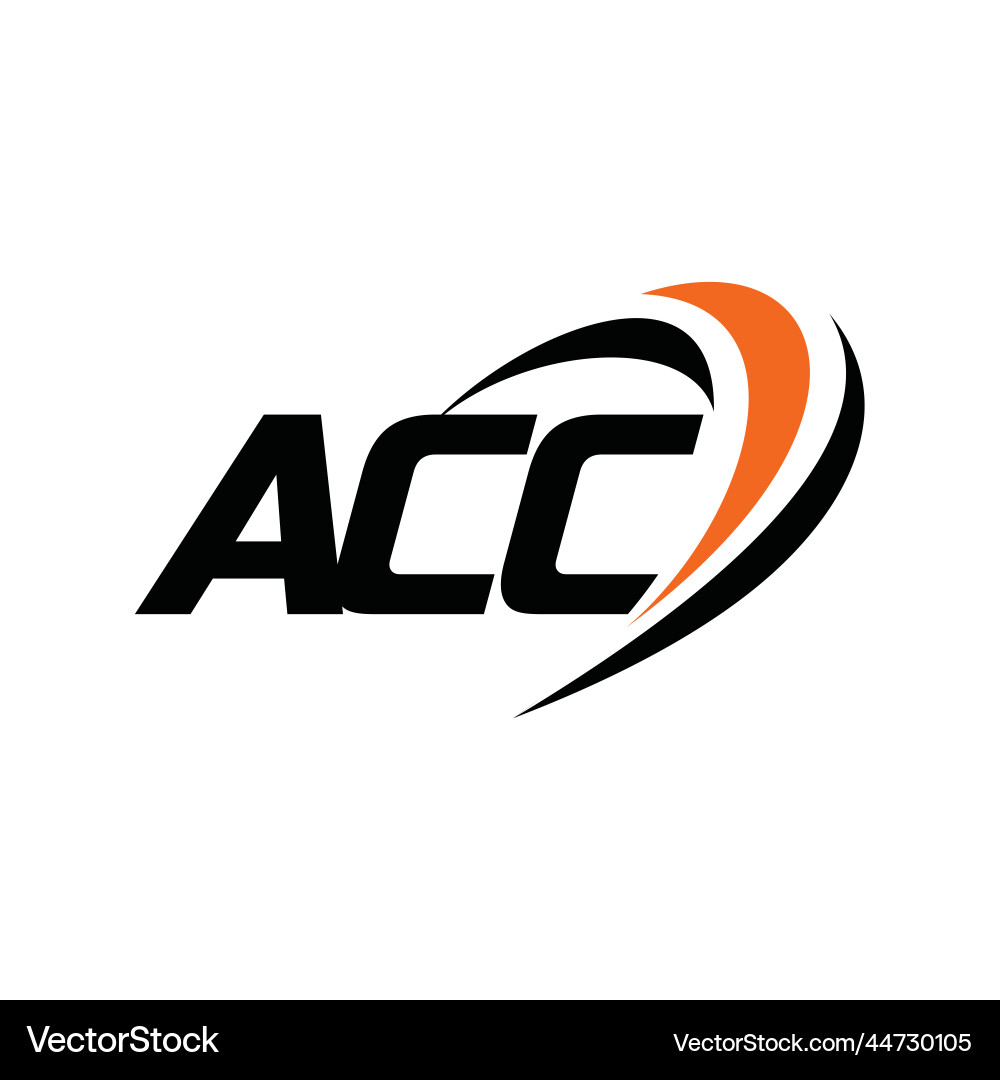 Acc monogram logo Royalty Free Vector Image - VectorStock