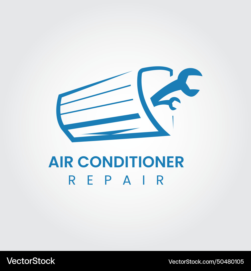 Air conditioner repair logo design template Vector Image