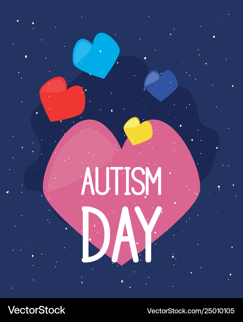 Autism day campaign Royalty Free Vector Image - VectorStock