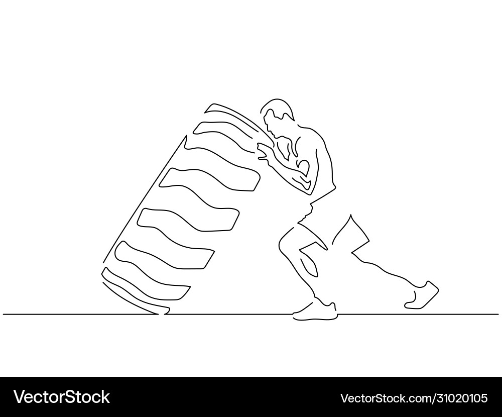 Bodybuilding Line Art Royalty Free Vector Image