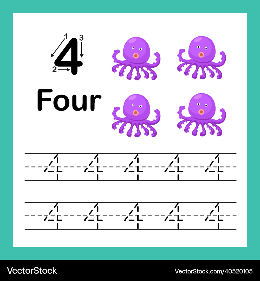 Connecting dot and printable numbers exercise Vector Image
