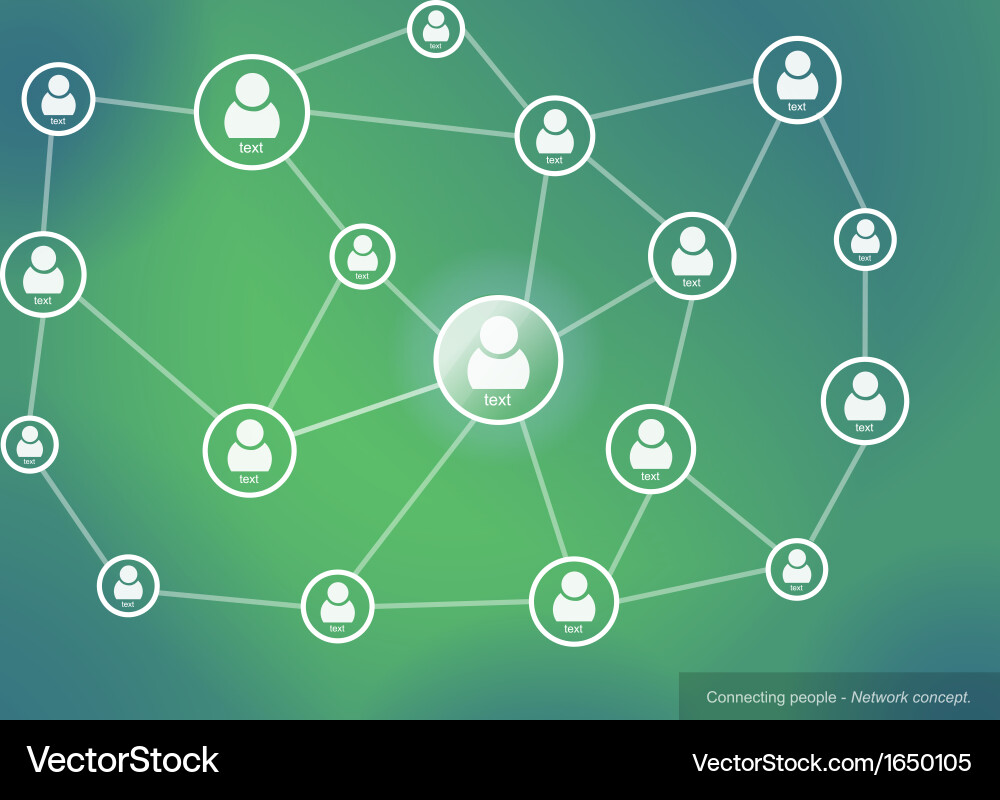 Connecting people - network concept Royalty Free Vector